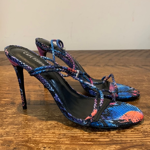 Cape Robbin | Shoes | Cape Robbin Viper Rainbow Snakeskin High Heel ...